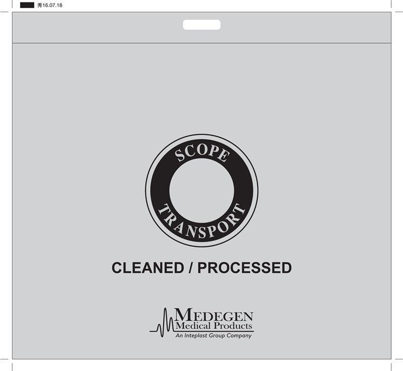 Scope Transport Bags - LLDPE Film, Flat Pack, Zip Closure with Die Cut ...