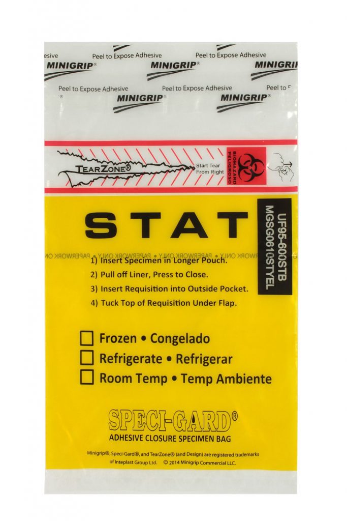 Speci-Gard® STAT Adhesive Closure | Medegen